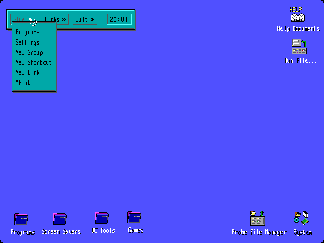 Blue OS DOS GUI