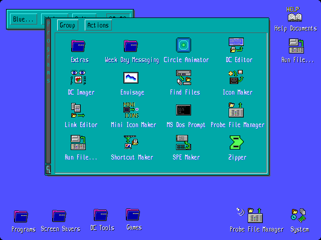 Blue OS DOS GUI